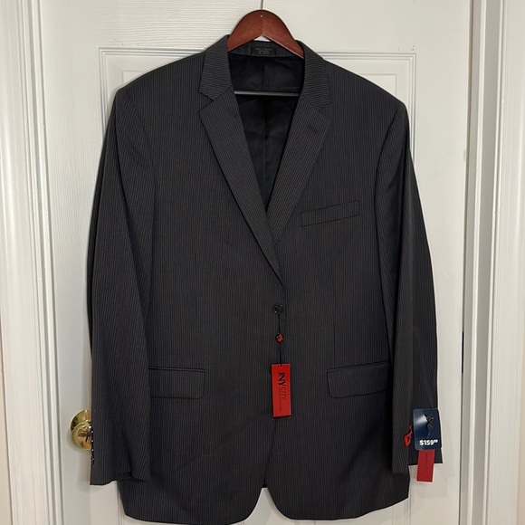 JNY City | Suits & Blazers | Mens Suit Jacket L48 Charcoal Colored ...